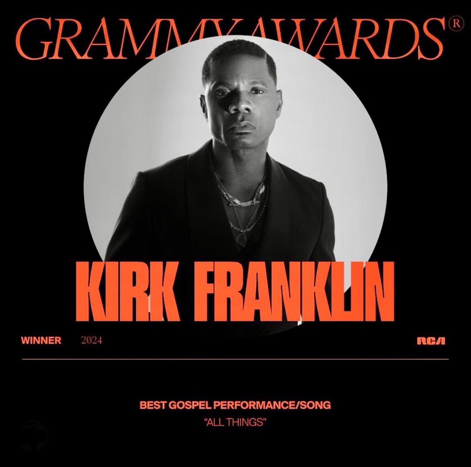 Kirk Franklin celebrates winning night-GRAMMY Awards live performance ...